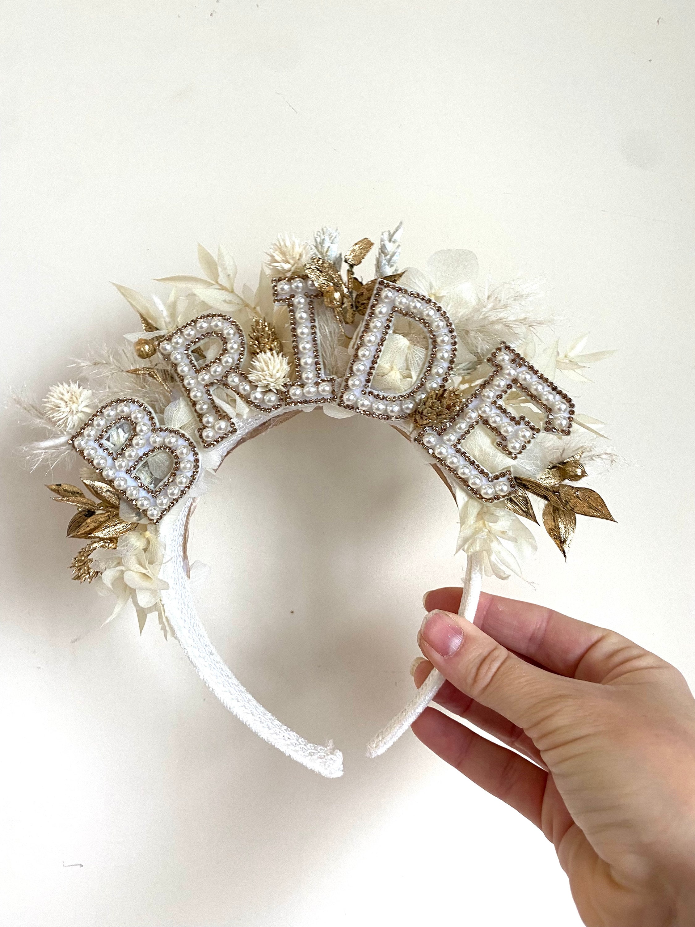 Bride Hair Accessories Bride Hair Band Bride to Be Dried - Etsy UK