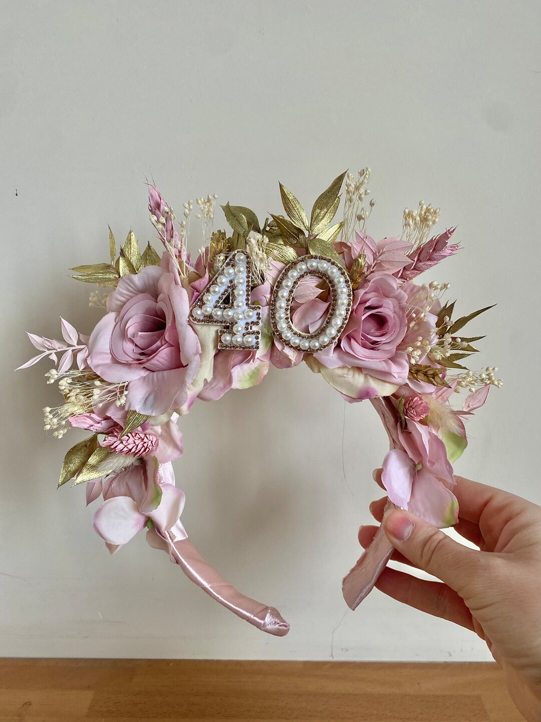 ANY AGE, Birthday Hair Crown, Birthday Crown, 18th,21st,30th,40th,50th ...