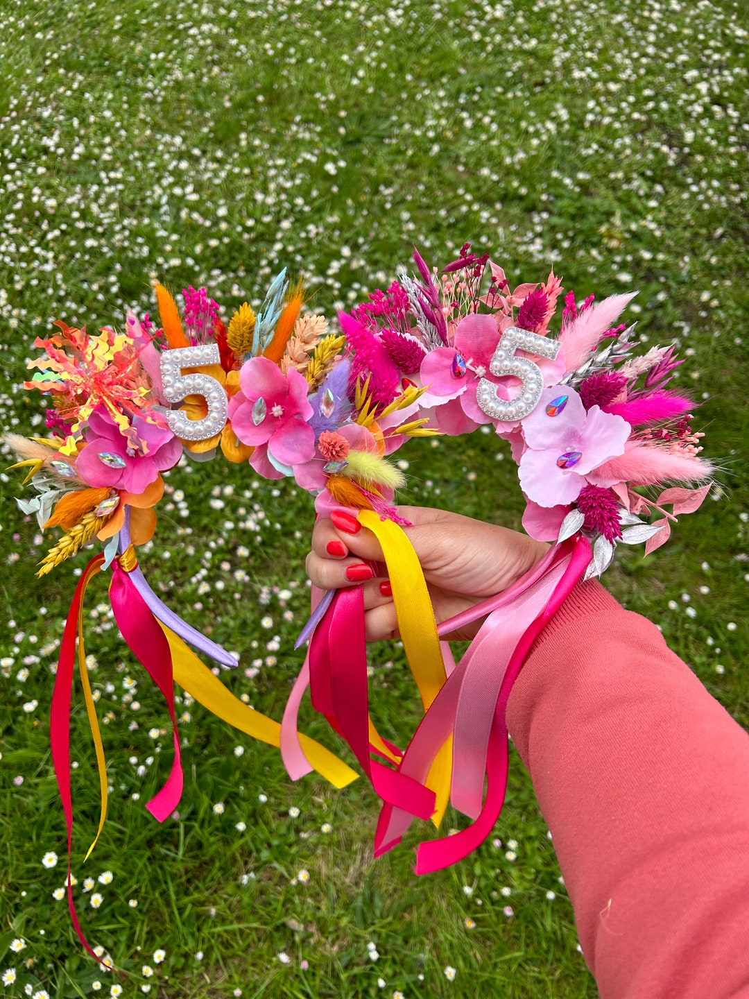 Children’s Birthday Headbands, Birthday Headband, Kids Flower Crown ...