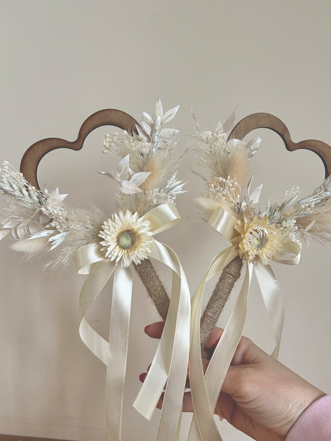 Flower Girl Wand, Dried Flower Girl Wand, Flower Girl Flowers ...