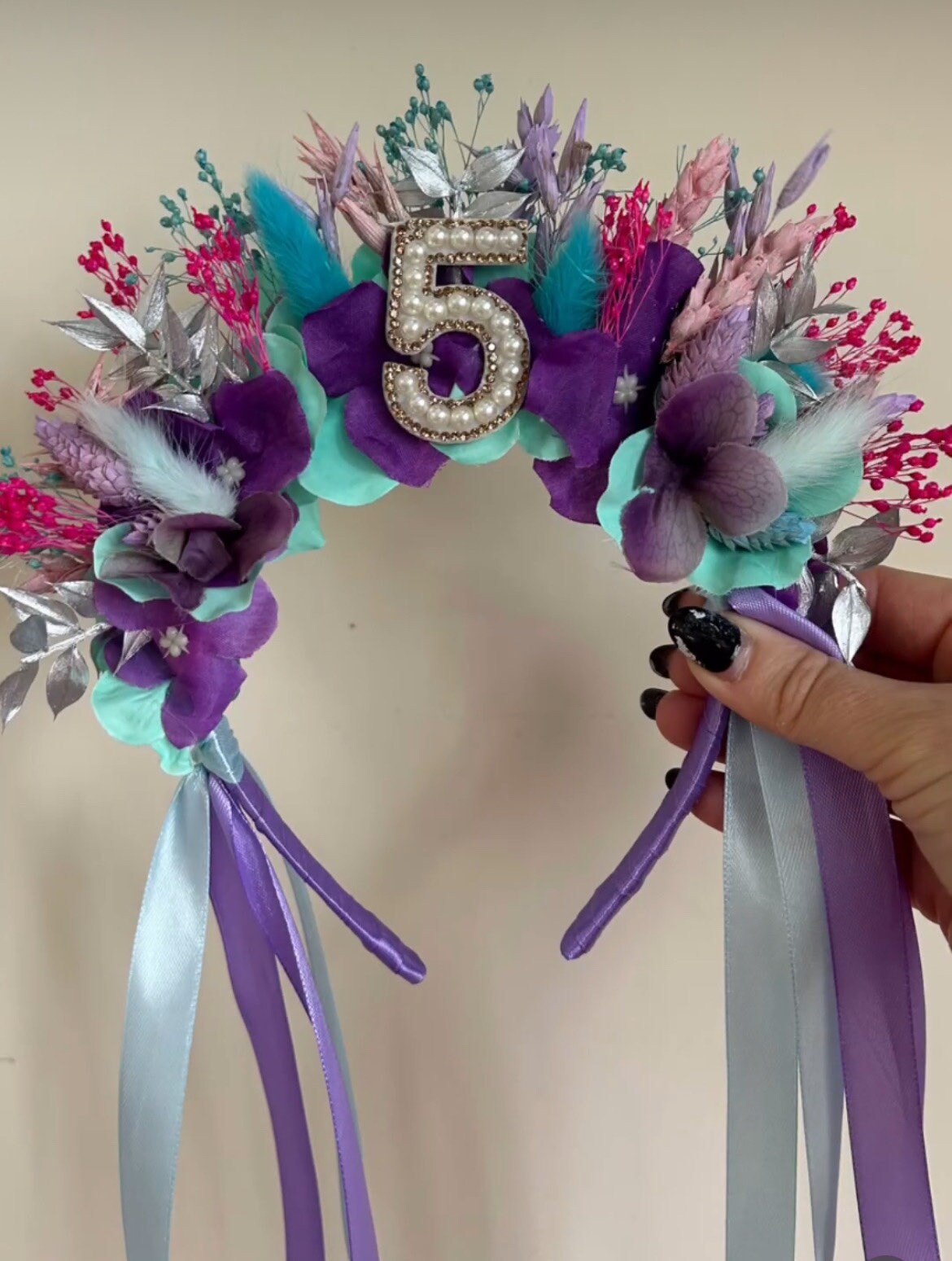 Children’s Birthday Headbands, Birthday Headband, Kids Flower Crown ...