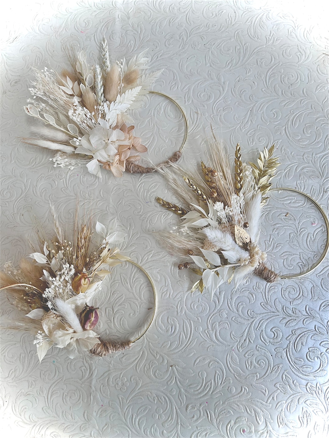 Cake Hoop, Cake Hoops, Wedding Cake Hoops, Cake Dried Flowers, Gold and ...