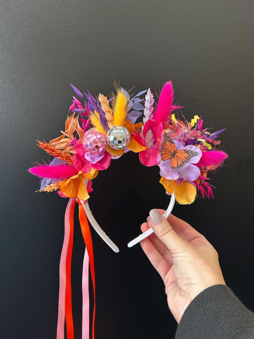 Festival Hair Crowns, Festival Flower Crown, Flower Crowns, Bright ...