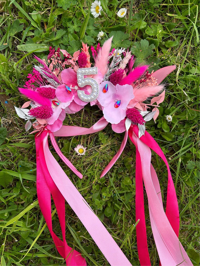 Children’s Birthday Headbands, Birthday Headband, Kids Flower Crown ...