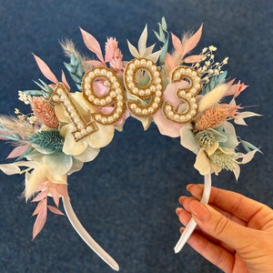 ANY AGE, Birthday Hair Crown, Birthday Crown, 18th,21st,30th,40th,50th ...