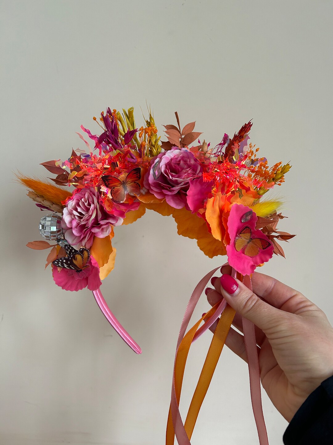 Festival Hair Crowns, Festival Flower Crown, Flower Crowns, Bright ...