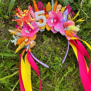 Children’s Birthday Headbands, Birthday Headband, Kids Flower Crown ...