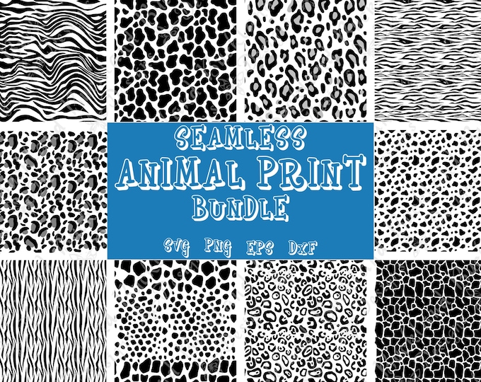 Animal Print Bundle | Seamless | Cheetah Print Svg | Cheetah Print Png ...