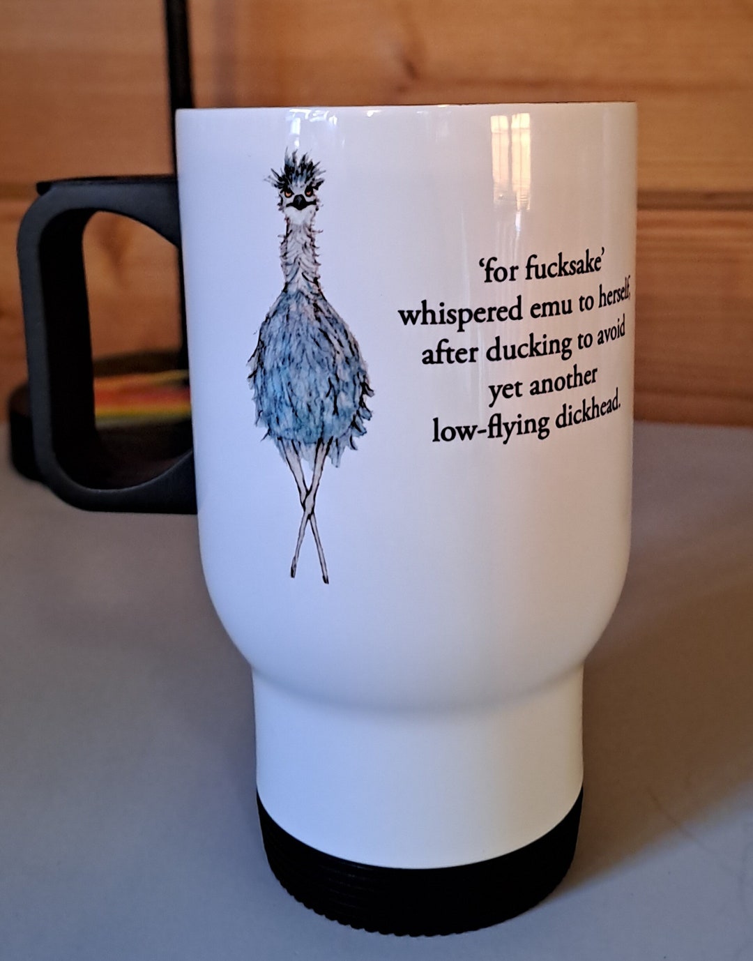 Emu Dickhead Travel Mug - Etsy UK
