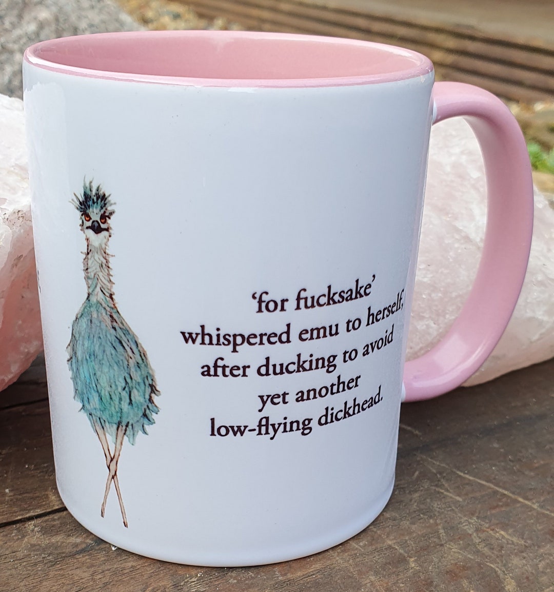 Emu Dickhead Pink Mug - Etsy Australia