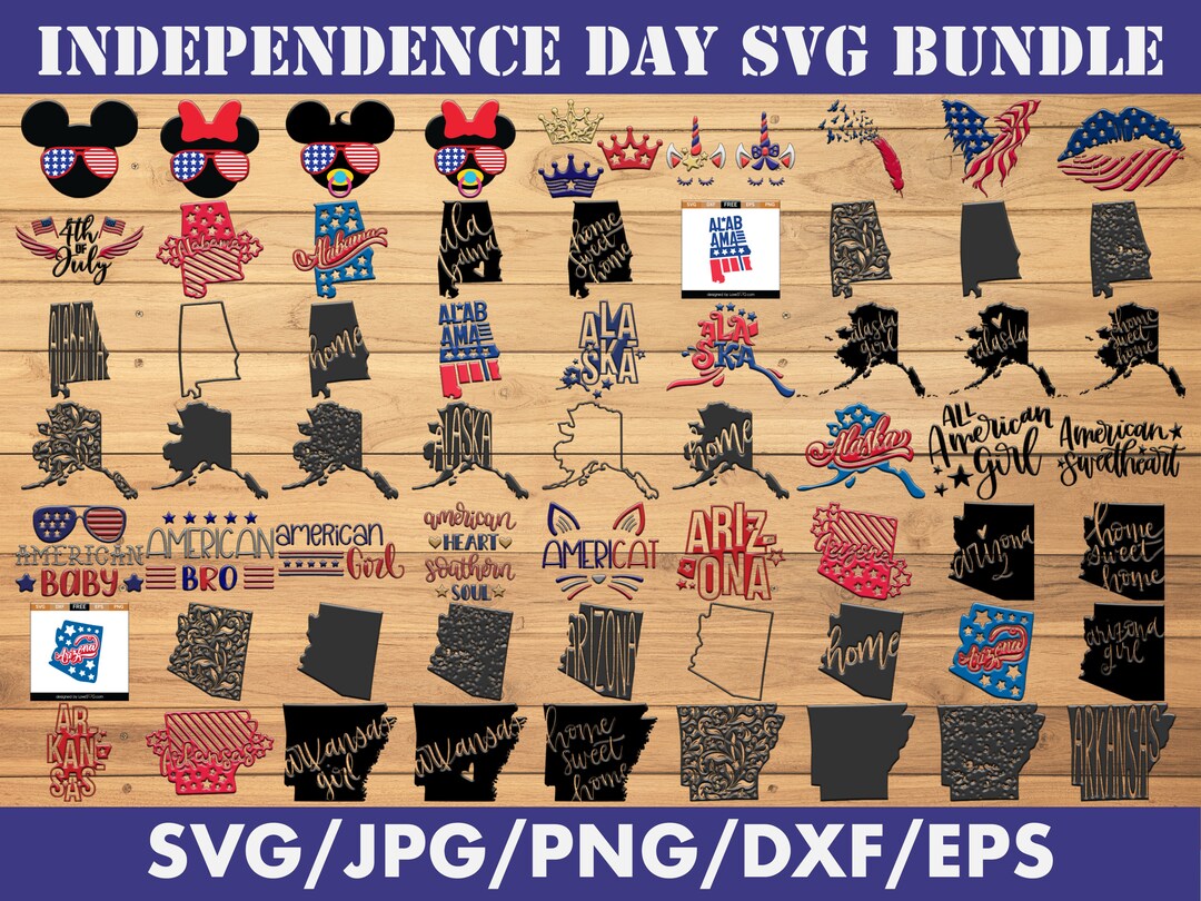 Independence Day Svg Bundle, Independence Day Png, 4th of July SVG ...