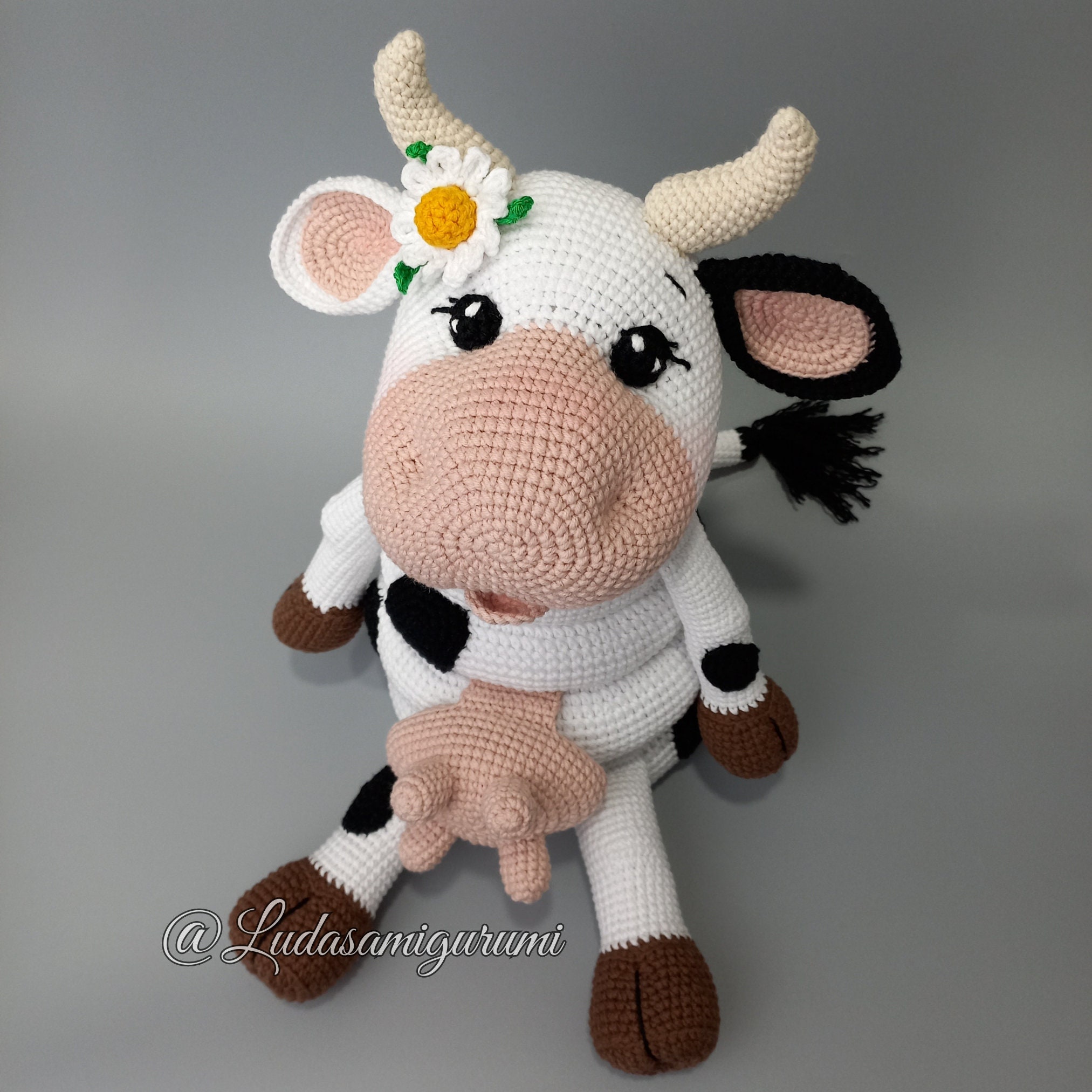 Cow Stacking Toy Crochet Pattern Amigurumi Farm Animal - Etsy UK