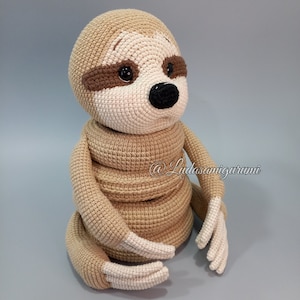 Sloth Stacking Toy Crochet Pattern PDF, Amigurumi Ring Tower Tutorial ...