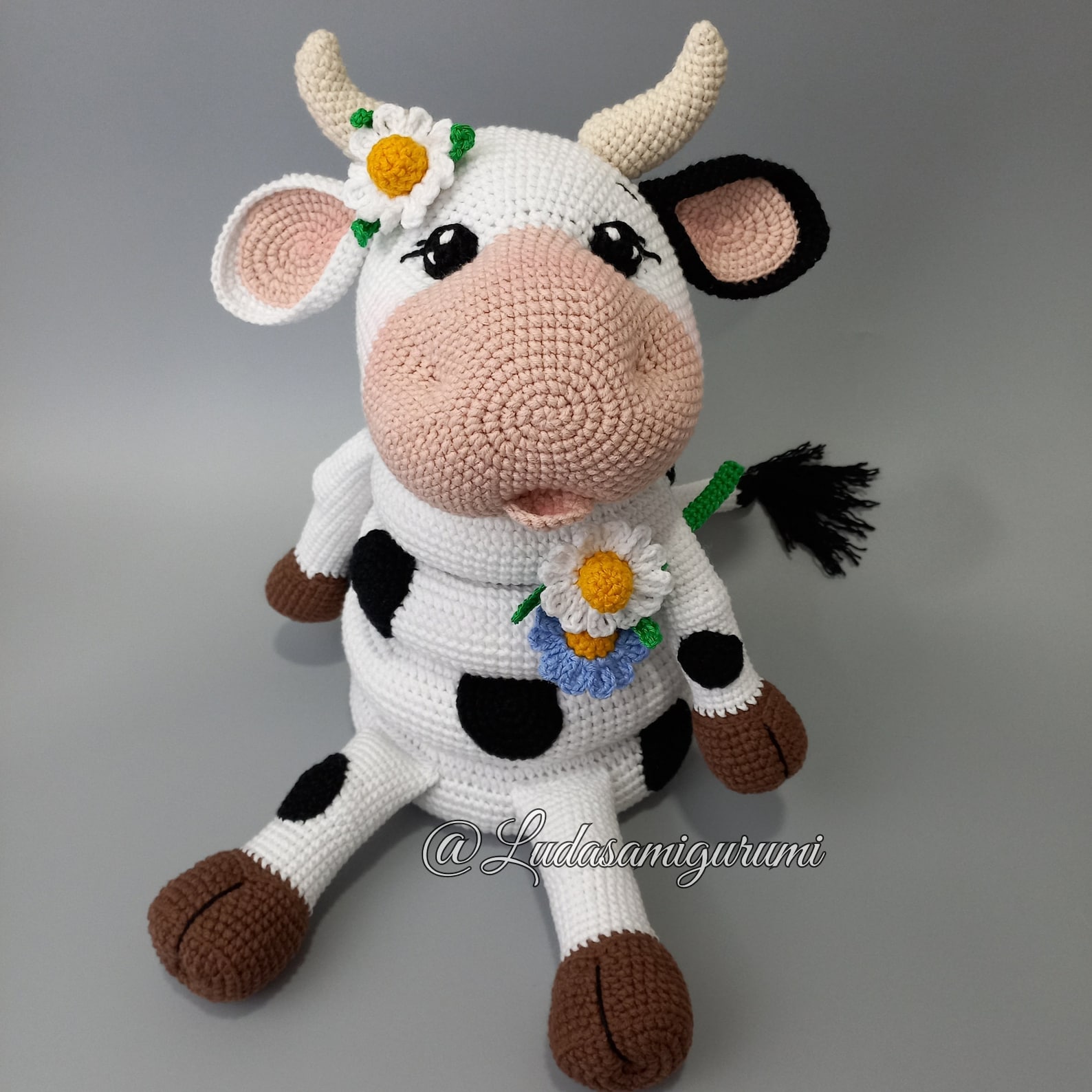 Cow Stacking Toy Crochet Pattern Amigurumi Farm Animal - Etsy UK