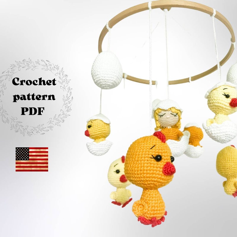 Baby Mobile Chicks - Etsy UK