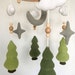 Woodland Mobile Crochet Pattern PDF, Green Forest Nursery Hanging Toys ...