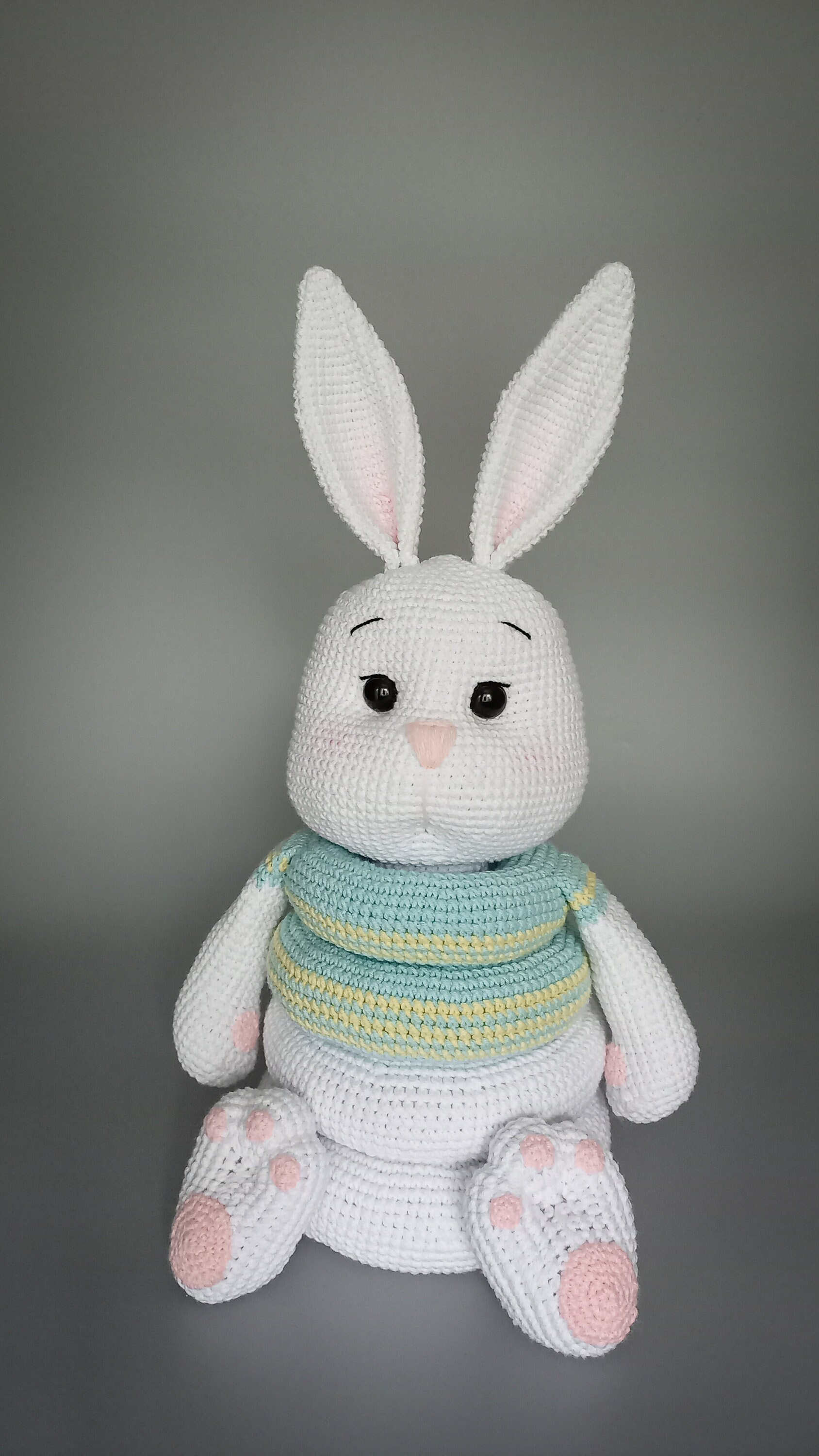 Bunny Stacking Toy Crochet Pattern Amigurumi Animal Nursery | Etsy