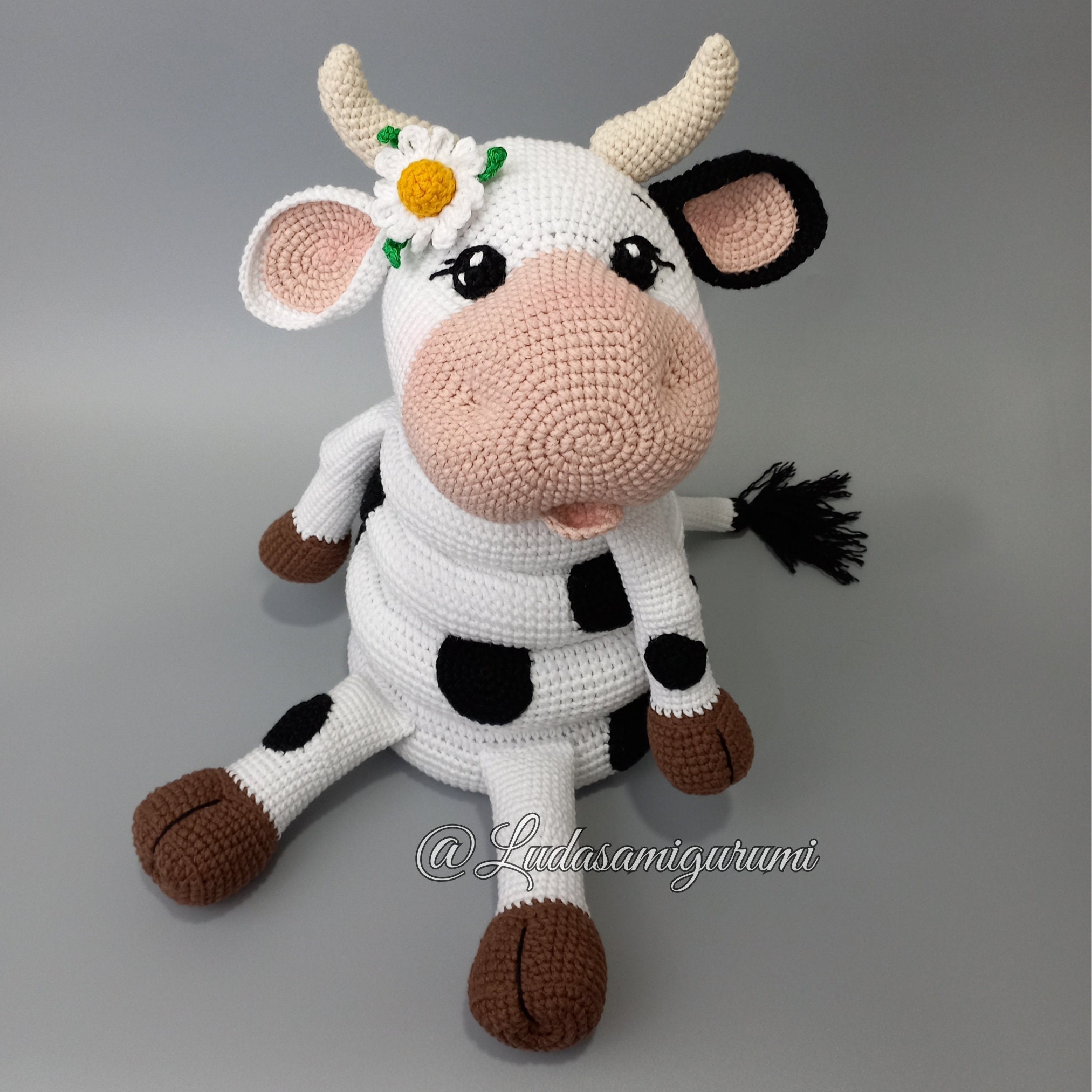 Cow Stacking Toy Crochet Pattern Amigurumi Farm Animal - Etsy UK