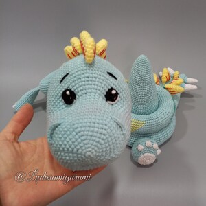 Dino Stacking Toy Crochet Pattern PDF, Amigurumi Stegosaurus Nursery ...