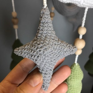 Woodland Mobile Crochet Pattern PDF, Green Forest Nursery Hanging Toys ...