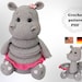 Hippo Stacking Toy Crochet Pattern, Amigurumi Safari Animal Nursery ...