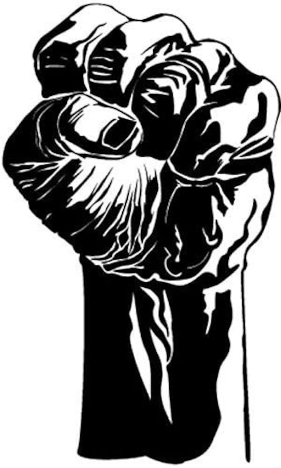 Fight the Power Hand Fist Vinyl Decal Sticker Bumper Car Truck - Etsy