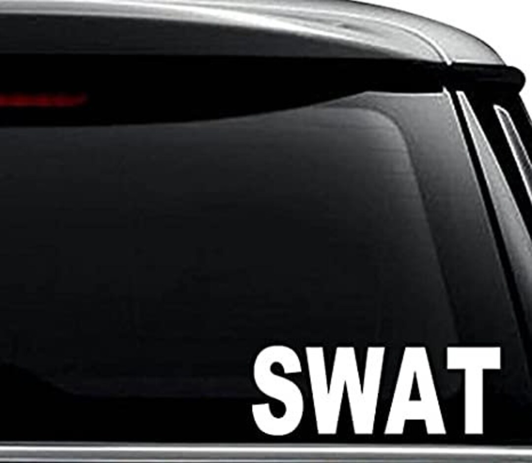 SWAT Team Police - Decal Sticker for Use on Laptop, Helmet, Car, Truck ...
