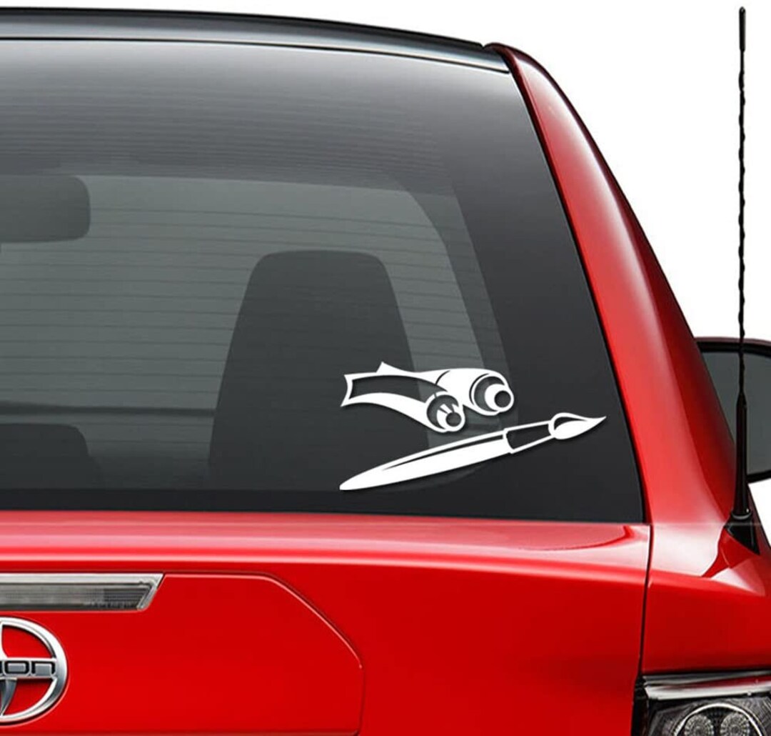 Paintbrush Paint Artist Painting Vinyl Decal Sticker Car Truck Vehicle ...