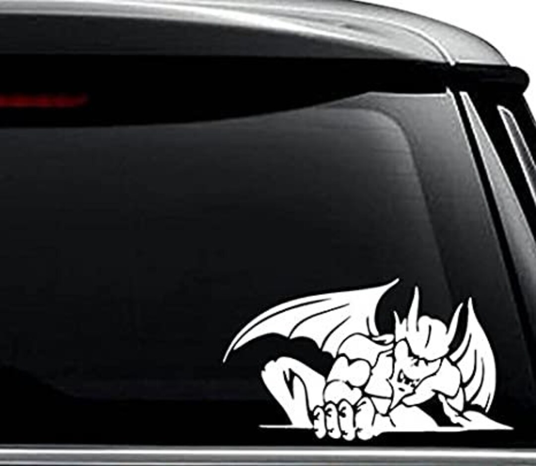 Gargoyle Monster - Decal Sticker for Use on Laptop, Helmet, Car, Truck ...