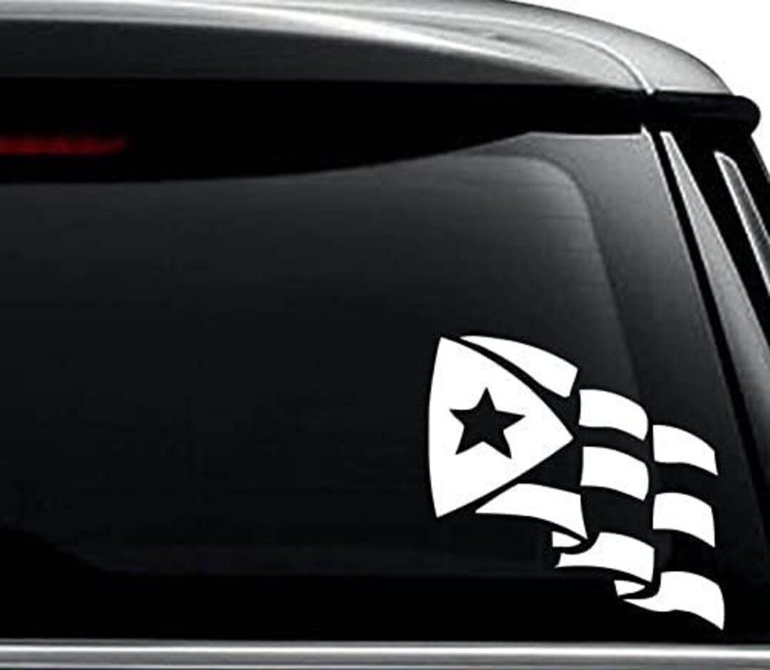 Puerto Rico Flag - Decal Sticker for Use on Laptop, Helmet, Car, Truck ...