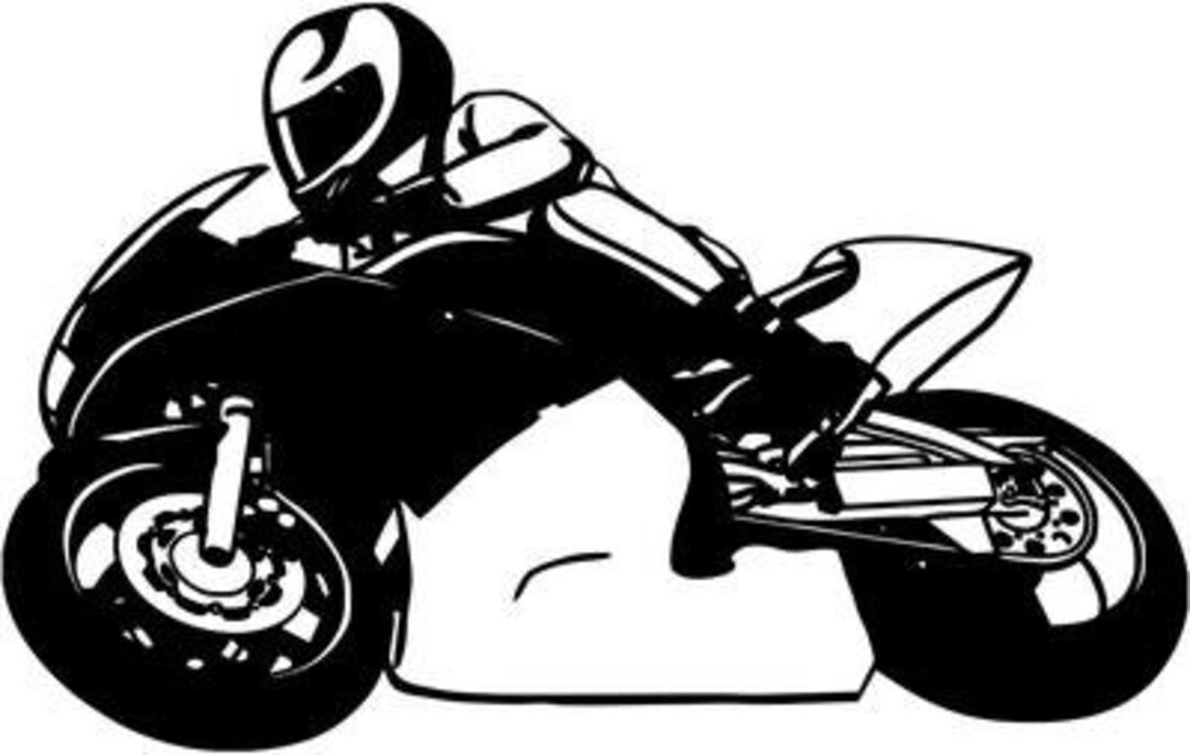 Motorcycle Motorcycle Vinyl Decal Sticker Car Truck Vehicle Bumper ...