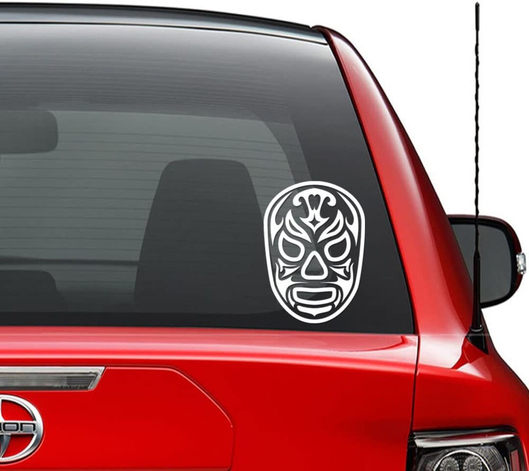 Santo Fuego Luchador Lucha Libre Mexican Wrestling Vinyl Decal Sticker ...