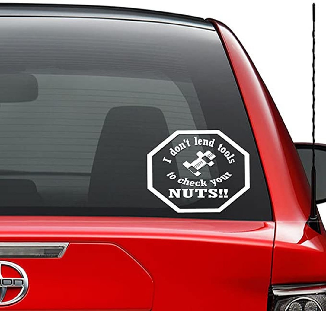 Funny Mechanic Tools Nuts Vinyl Decal Sticker Car Truck - Etsy