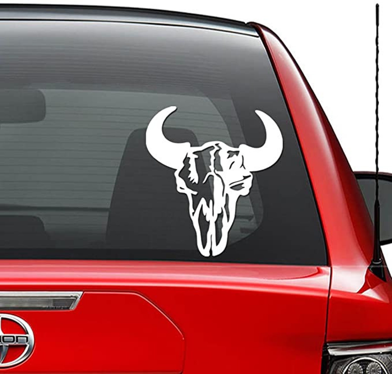 Longhorn Cow Bull Skull Vinyl Decal Sticker Car Truck Vehicle Bumper ...
