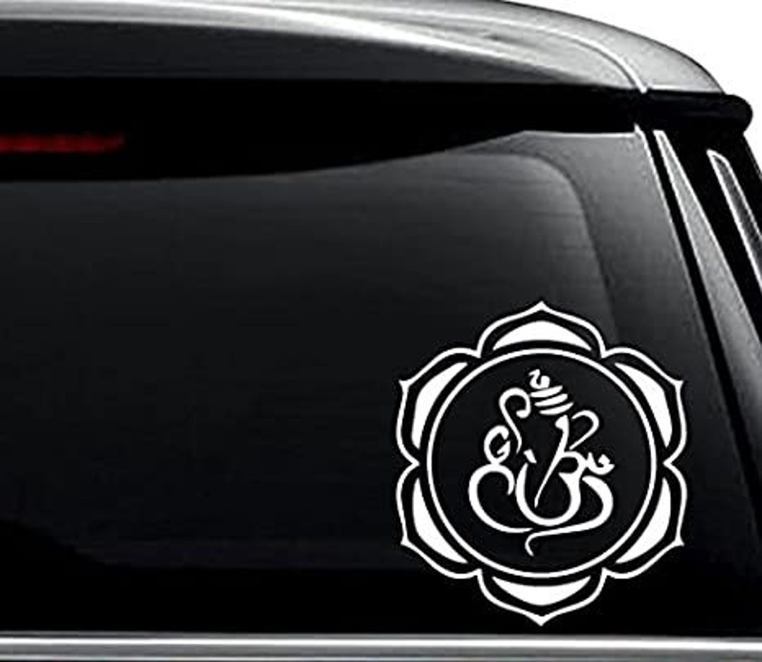Hindu Om Ganesh - Decal Sticker for Use on Laptop, Helmet, Car, Truck ...