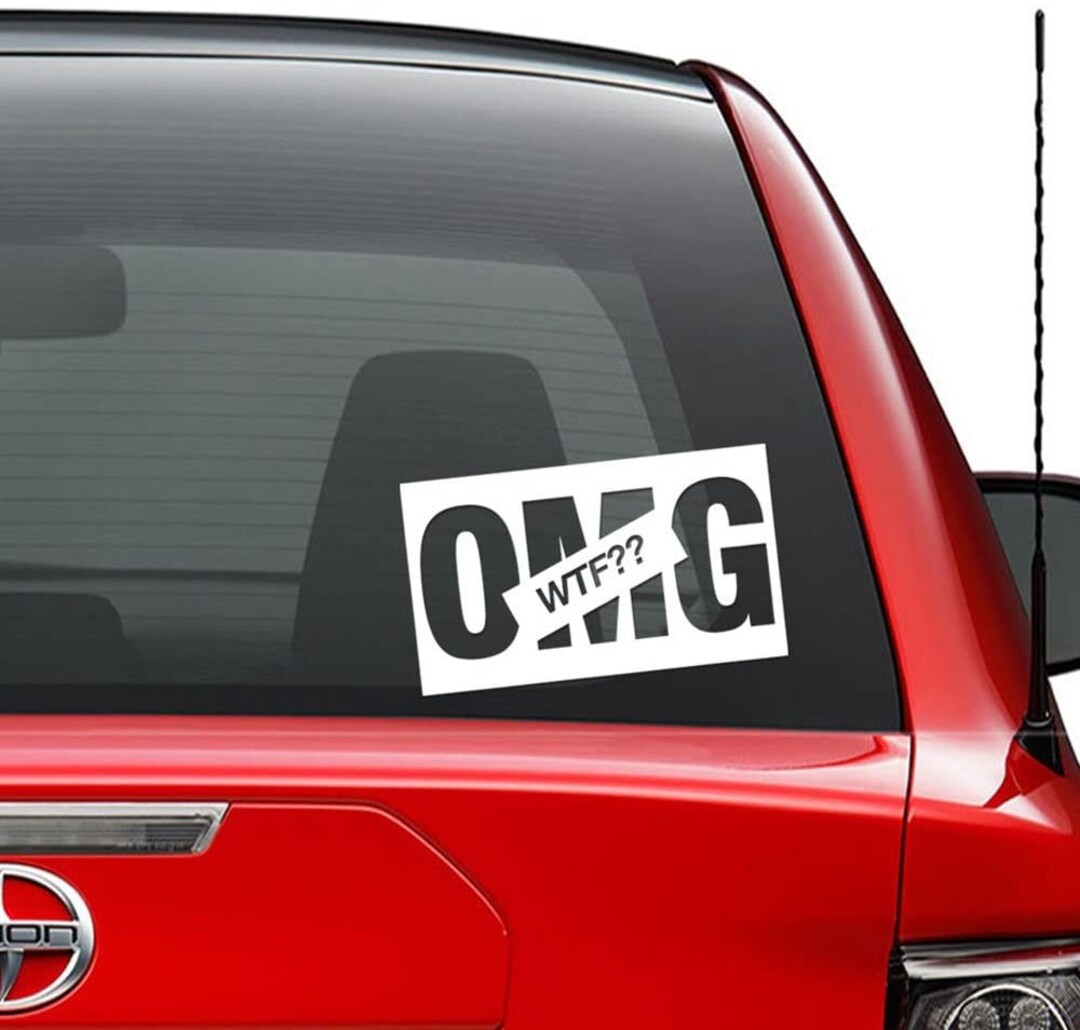 OMG WTF Japanese JDM Vinyl Decal Sticker Car Truck Vehicle Bumper ...