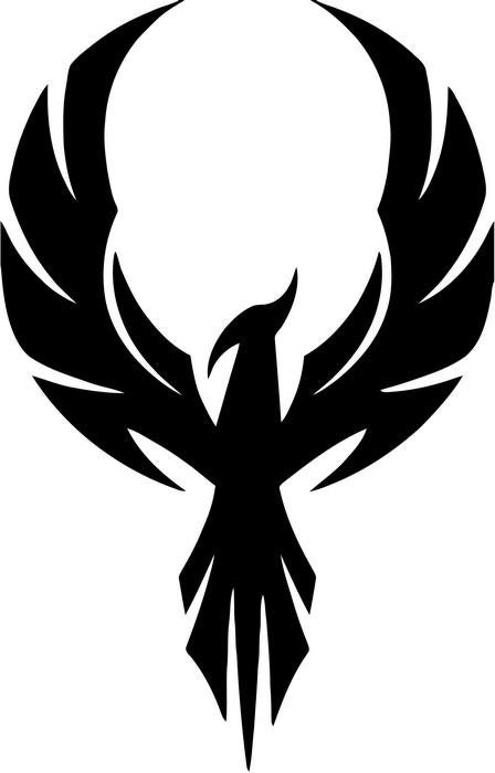 Made in USA - Cartoon_phoenix Die Cut Vinyl Decal Sticker for Car Truck ...
