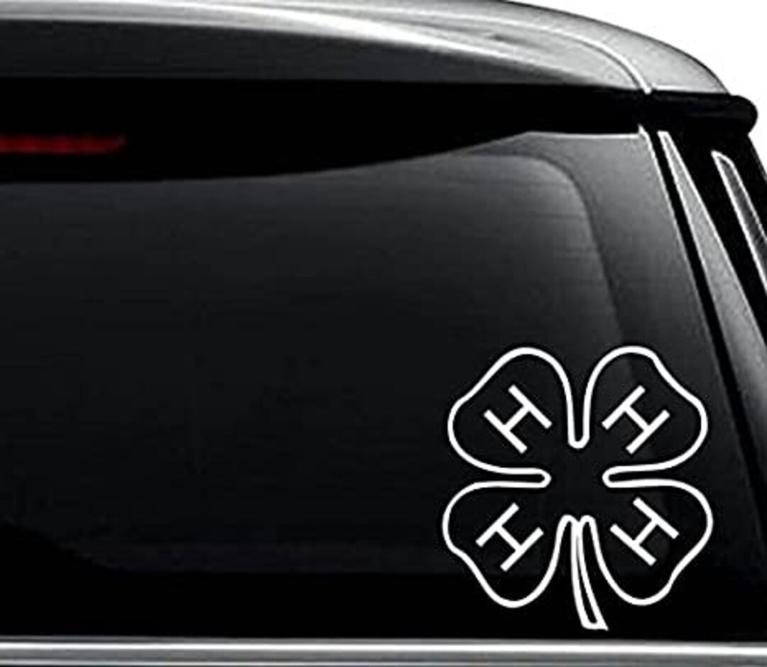 4-H Clover Kids Club - Decal Sticker for Use on Laptop, Helmet, Car ...