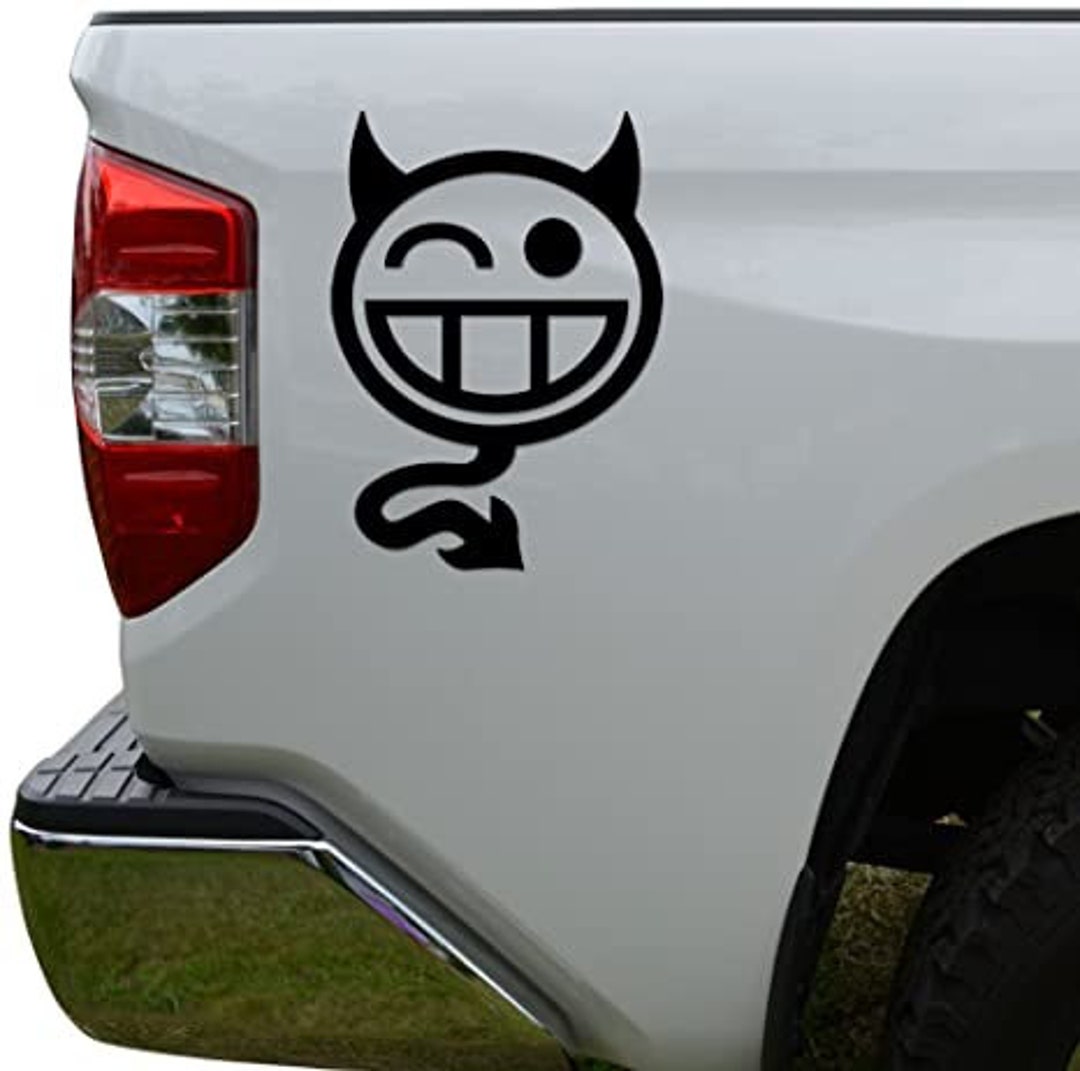Smiley Devil Wink - Die Cut Vinyl Decal Sticker for Car Truck ...