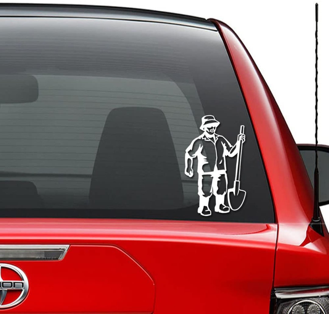 Gardener Shovel Vinyl Decal Sticker Car Truck Vehicle Bumper Window ...