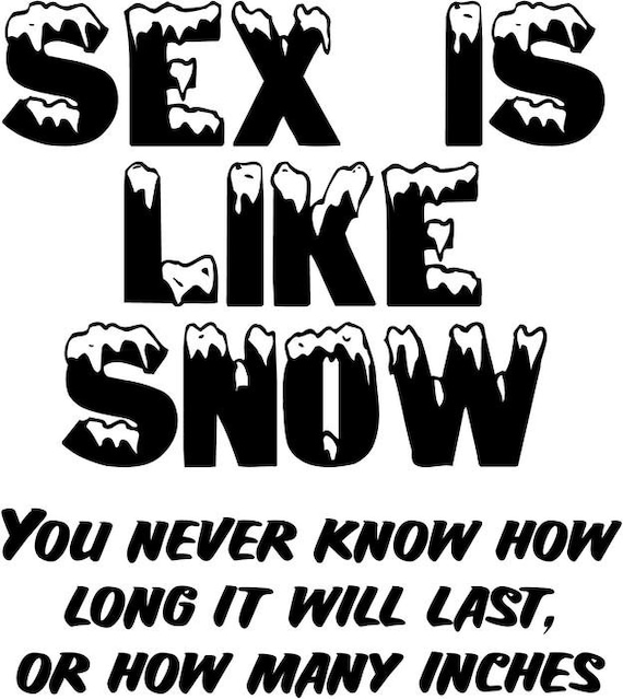 Funny Sex Snow Vinyl Decal Sticker Car Truck Vehicle Bumper Etsy