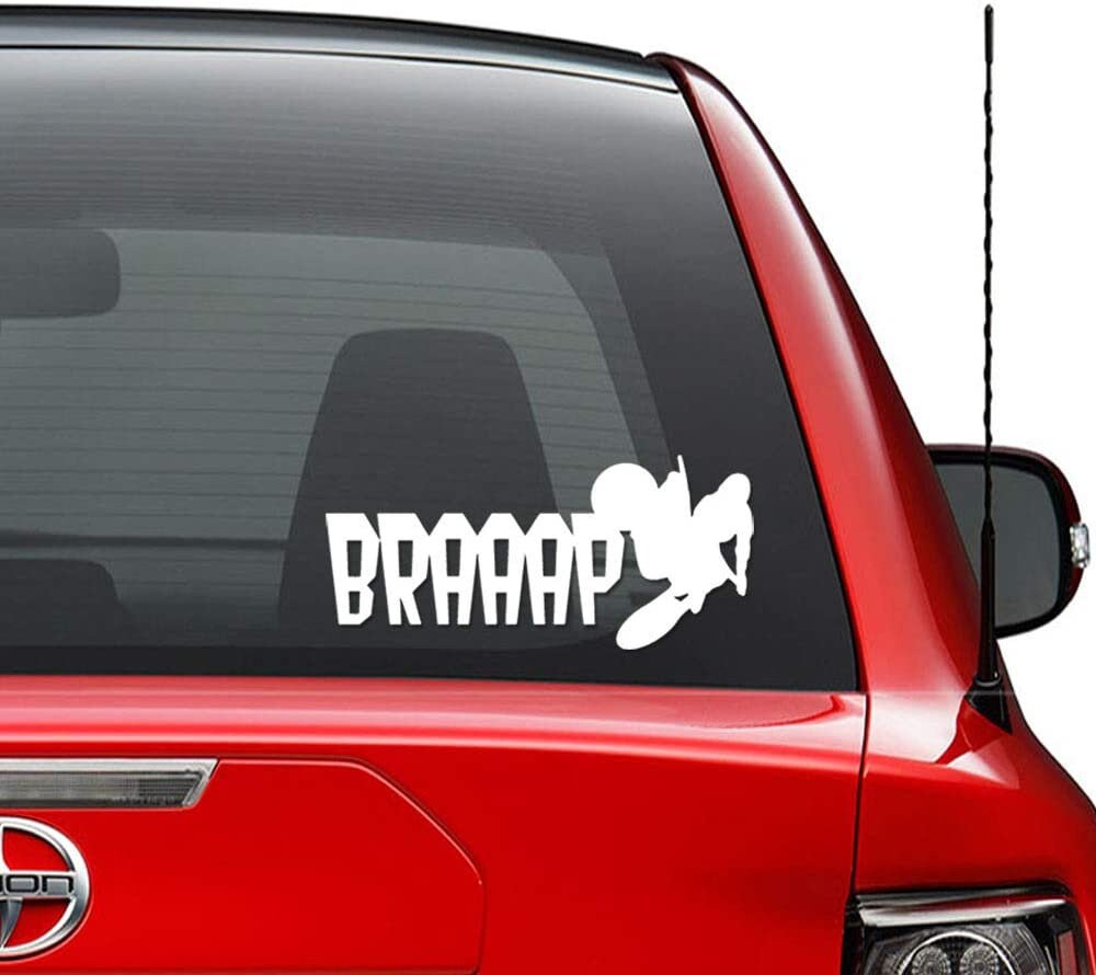 Braaap Motorcycle Motocross Racing Vinyl Decal Sticker Car Truck ...