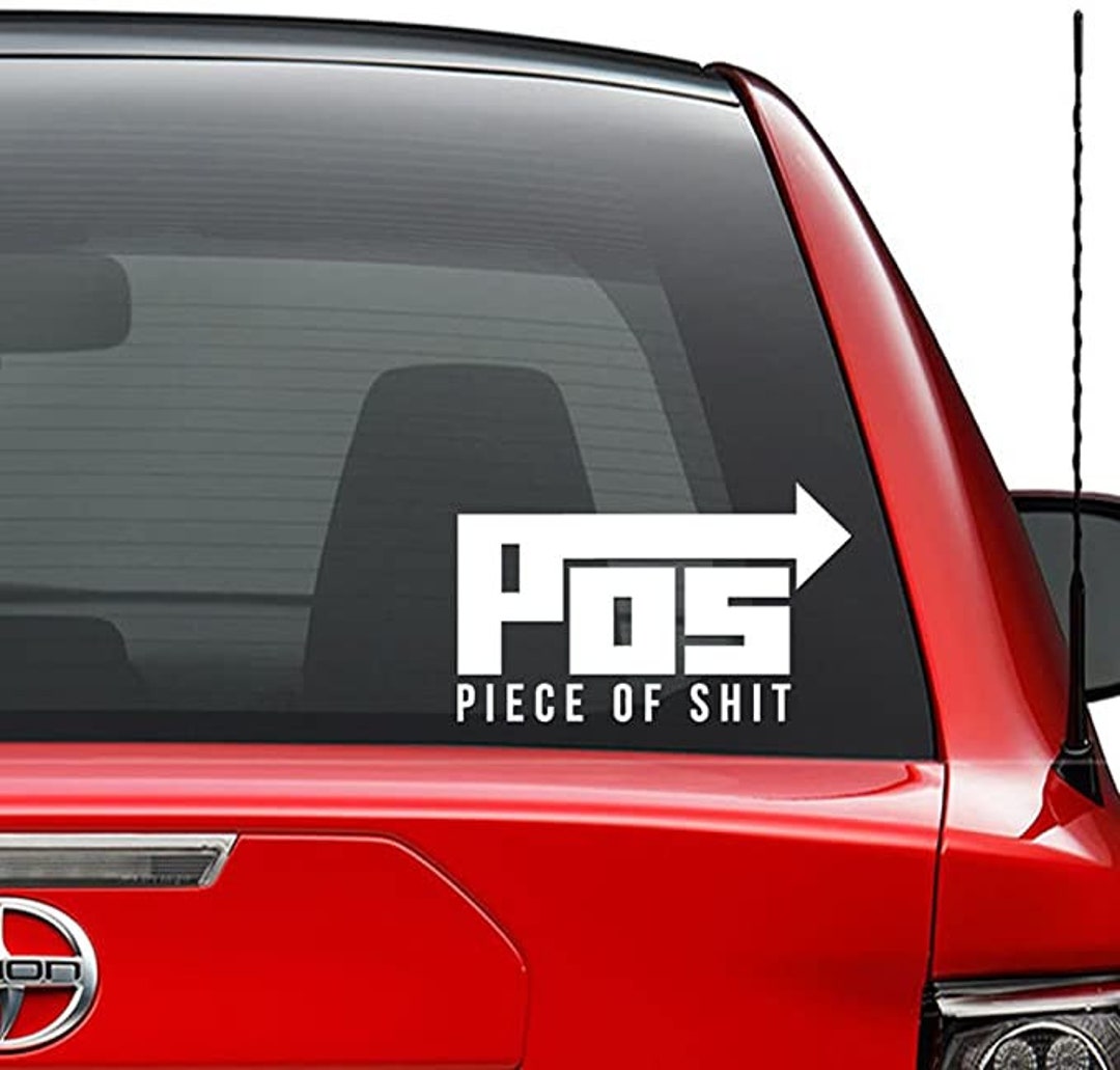 Pos Piece of Shit Japanese JDM Vinyl Decal Sticker Car Truck Vehicle ...