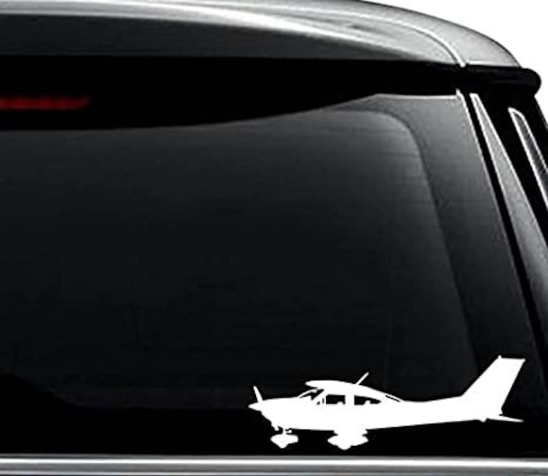 Cessna Plane Pilot - Decal Sticker for Use on Laptop, Helmet, Car ...