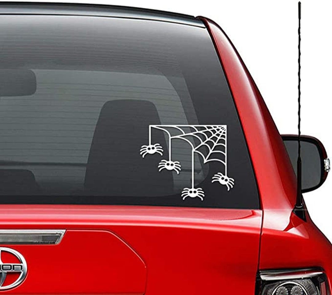 Spider Web Spider Halloween Vinyl Decal Sticker Car Truck Vehicle ...