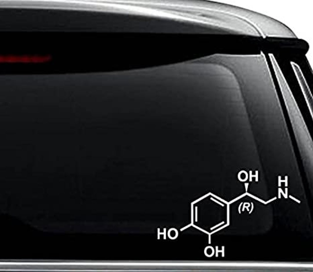 Adrenaline Molecule - Decal Sticker for Use on Laptop, Helmet, Car ...