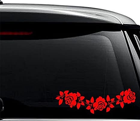 Rose Flower Vine Decal Sticker for Use on Laptop, Helmet, Car, Truck ...