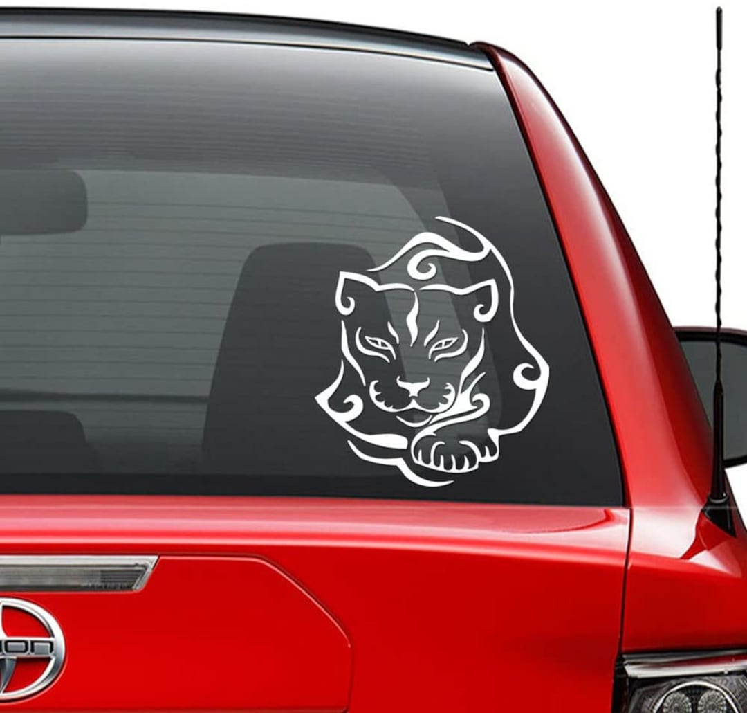 Lion Lioness Animal Tribal Art Vinyl Decal Sticker Car Truck Vehicle ...