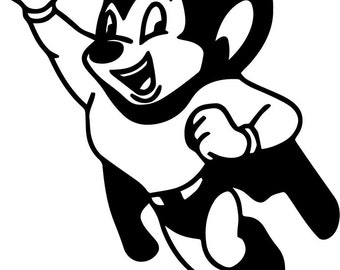 Mighty Mouse Car Decal - Etsy