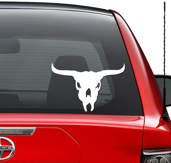 Longhorn Cow Bull Skull Vinyl Decal Sticker Car Truck Vehicle | Etsy